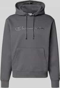 Champion Relaxed Fit Hoodie aus Baumwoll-Mix mit Label-Stitching