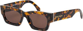 Palm Angels unisex, Accessoires, Brun, Taille: 51 MM Lunettes de soleil