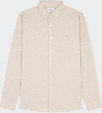 Farah Chemise col américain slim-fit en coton biologique - Taille S