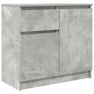vidaXL Credenza Con Cassetto Grigio Cemento 71x35x65 Cm In Truciolato - Vidaxl
