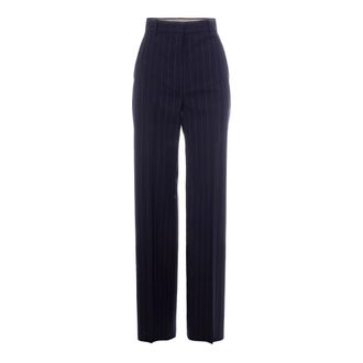 Max Mara Femme, Pantalons, Bleu, Taille: 42 FR Pantalon Mstenfasi