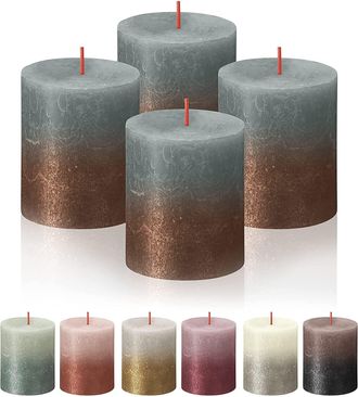 Bolsius Bolsius Rustikales 80/68 Eukalyptus/Kupfer