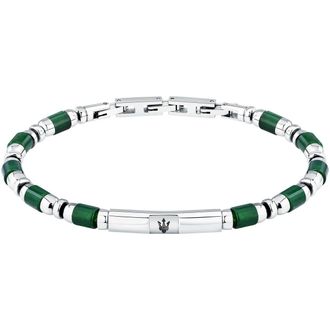 Maserati Bracelet en acier et agate