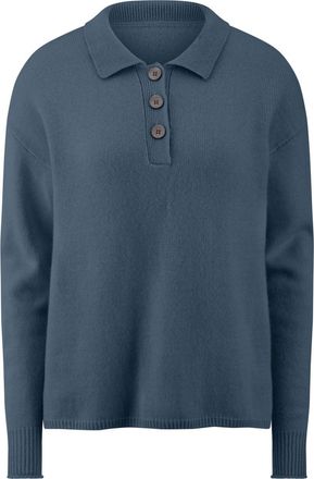 Peter Hahn Polo-Pullover Peter Hahn blau