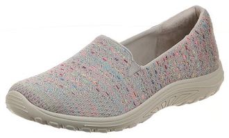 Skechers Femme Reggae Fest-Wicker-Engineered Knit Twin Gore Slip on (Willows) Semelle de Mocassin, Taupe, 40 EU