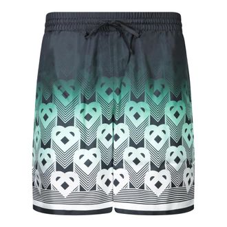 Casablanca Gradient Monogram Silk Shorts - - Shorts - Herren - Mehrfarbig - M