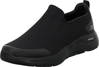 Skechers Go Walk Arch Fit Baskets Homme Black Textile/synthetic/black Trim 45.5 EU