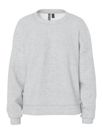 Pieces Pieces Sweat-Shirt pour Femme PCCHILLI Coupe Ample, Gris Clair chin&eacute;, M