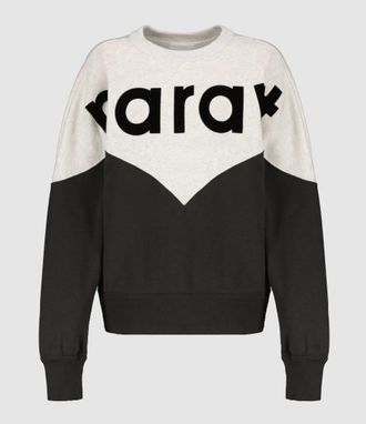 Isabel Marant Sweatshirt Houston Coton Noir D&eacute;lav&eacute;