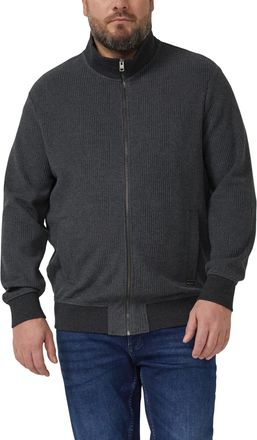 s.Oliver Strukturierte Sweatshirtjacke mit Stehkragen