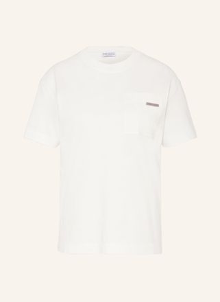 Brunello Cucinelli Brunello Cucinelli T-Shirt Mit Schmucksteinen weiss