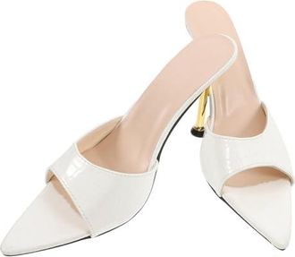 Minkissy Sandales à Bout Fin pour Femmes Sandales Talons Hauts De Banquet Pantoufles-Sandales