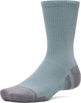 Under Armour UA Performance Tech Lot de 3 Paires de Chaussettes dentra&icirc;nement pour Homme et Femme, Bleu, M