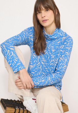 Cecil Langarmshirt mit Schalkragen