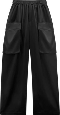 Frankie Shop Femme, Pantalons, Noir, Taille: 44 FR Delny Satin Cargo Pants