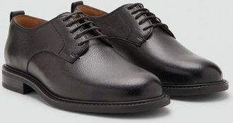 Mango Chaussures style richelieus cuir marron - Homme - 39 - MANGO MAN