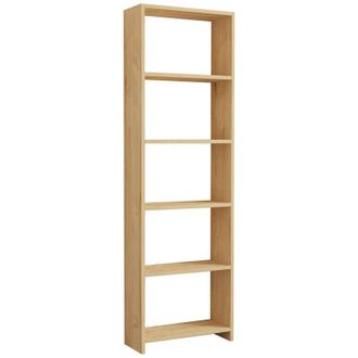 Habitat et Jardin Biblioth&egrave;que en bois New - 50 x 19 x 160 cm - Ch&ecirc;ne