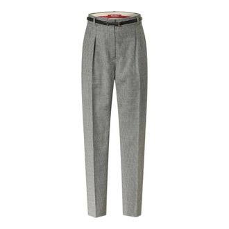 Max Mara Karottenf&ouml;rmige Cropped-Hose - - Trousers - Damen - Grau - 2XS