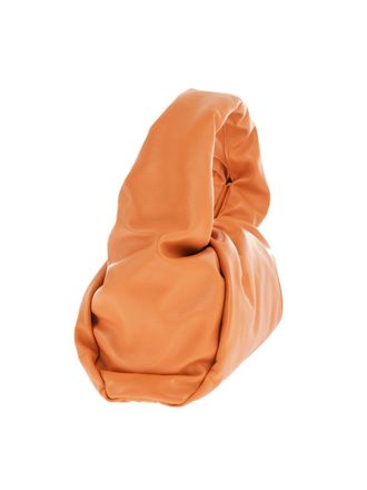 Bottega Veneta Womens Hobo Orange Leather