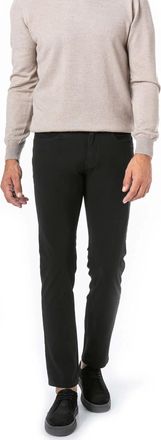 Pierre Cardin Herren Hose schwarz meliert