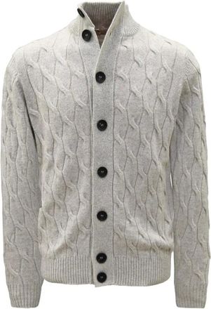 FILIPPO DE LAURENTIIS Homme, Pulls, Blanc, Taille: L Button Cardigan