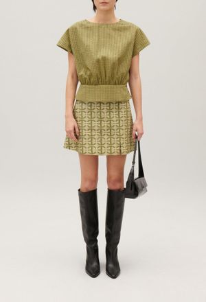 Claudie Pierlot Top ajour&eacute; fronc&eacute;