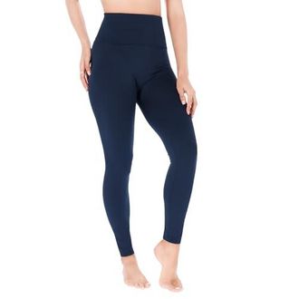 FUTURO FASHION Leggings Femme Petite Taille Haute avec Doublure Polaire L&eacute;g&egrave;re Navy XXL