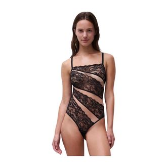 Chantelle Femme, Tops, Noir, Taille: 38 FR Body en dentelle Roxane