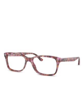 Ray-Ban lunettes de vue à monture rectangulaire - Rose