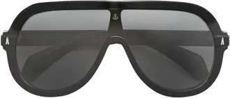 Moncler De Soleil Aviateur Sunsette, Unisexe, Noir, Taille: 130