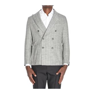 Tagliatore Homme, Vestes, Gris, Taille: L Montecarlo Double-Breasted Jacket