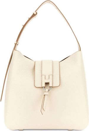 Hogan Femme, Sacs, Beige, Taille: ONE Size Trend Hobo Bag