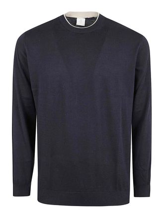 Eleventy Pull Col Rond - Bleu