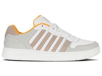 K-Swiss Homme Court Palisades Basket, Taupe, Blanc et Blanc, 43 EU