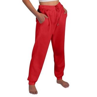 Generic Pantalon de jogging pour femme avec cordon de serrage - Jambe droite - Pantalon dentra&icirc;nement ample &agrave; taille &eacute;lastique - Pour le hip-hop, la gym et le