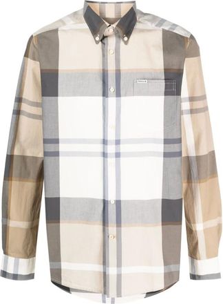 Barbour Homme, Chemises, Multicolore, Taille: 2XL Chemise en Coton &agrave; Carreaux Beige
