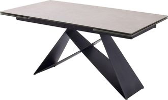 Fredriks home24 Esstisch Pinna 160 x 90 cm Grau/Grau