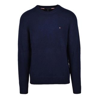 Tommy Hilfiger Rundhals-Pullover - - Knitwear - Herren - Blau - 4XL