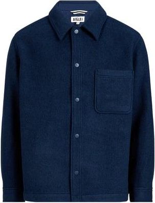 Aigle Veste droite boutonn&eacute;e en laine m&eacute;lang&eacute;e