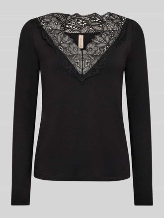 Soyaconcept Slim Fit Langarmshirt aus Lyocell-Mix Modell Marica