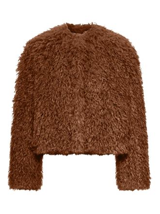 Tagliatore Jacke aus Faux Fur - Braun