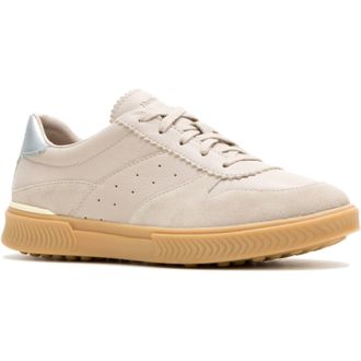 Hush Puppies Mae Leder Damen Taupe Sneakers