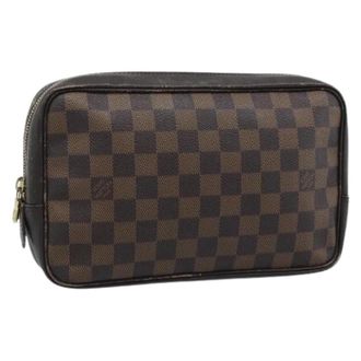 Louis Vuitton Pre-owned Damier Ebene Clutch Bag - - Pre-owned - Damen - Braun - ONE SIZE