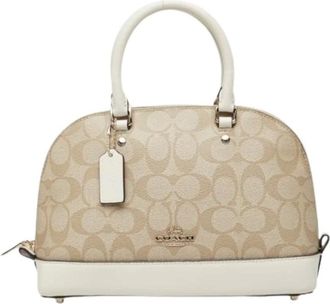 Coach Sac &agrave; main Pre-owned Mini Sierra Satchel en PVC et cuir - Femme - Pre-owned - Beige - Taille: ONE Size