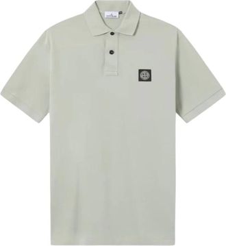 Stone Island Homme, Tops, Vert, Taille: S Polo Stretch 2200008 V0055