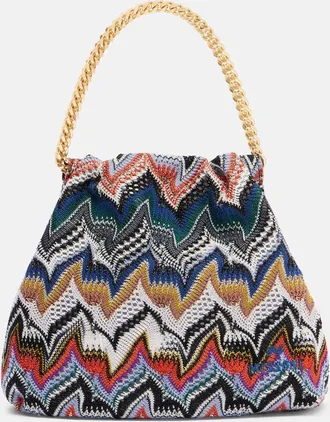 Missoni Clutch aus Häkelstrick
