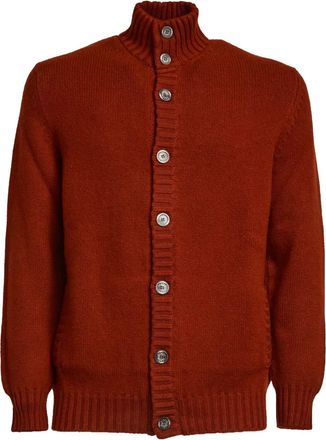 Fedeli Geknöpfter Favonius 428 Cardigan - Rot