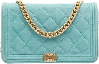 Chanel Pre-owned Wallet on Chain - Femme - Pre-owned - Bleu - Taille: ONE Size