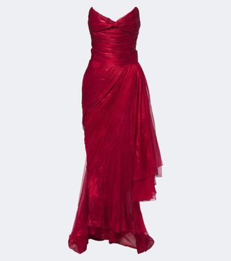 Maria Lucia Hohan Robe longue bustier Heidi en soie