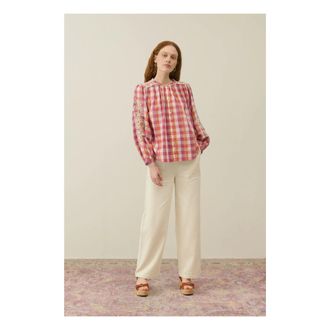 Louise Misha Blouse Jeanne Carreaux Coton Bio - Collection Femme Louise Misha